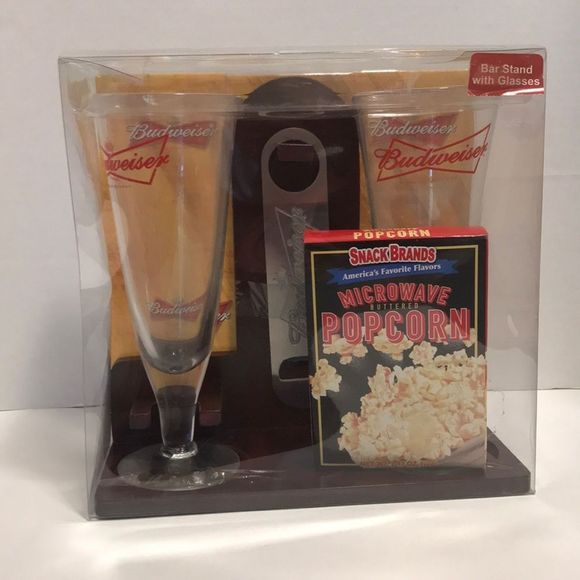 Budweiser | Dining | Budweiser Bar Stand With Glasses | Poshmark